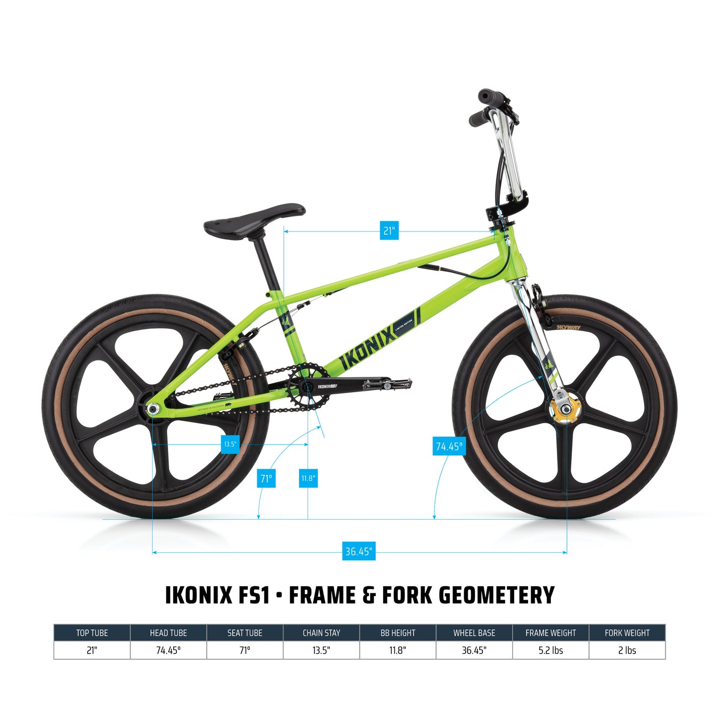 IKONIX FS1 Freestyle BMX Frameset – IKONIX Bikes