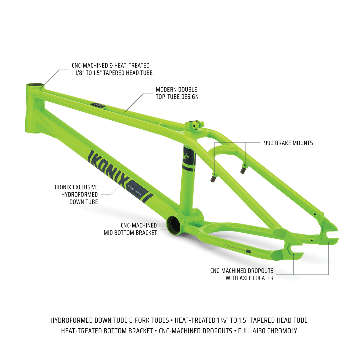IKONIX FS1 Freestyle BMX Frameset – IKONIX Bikes